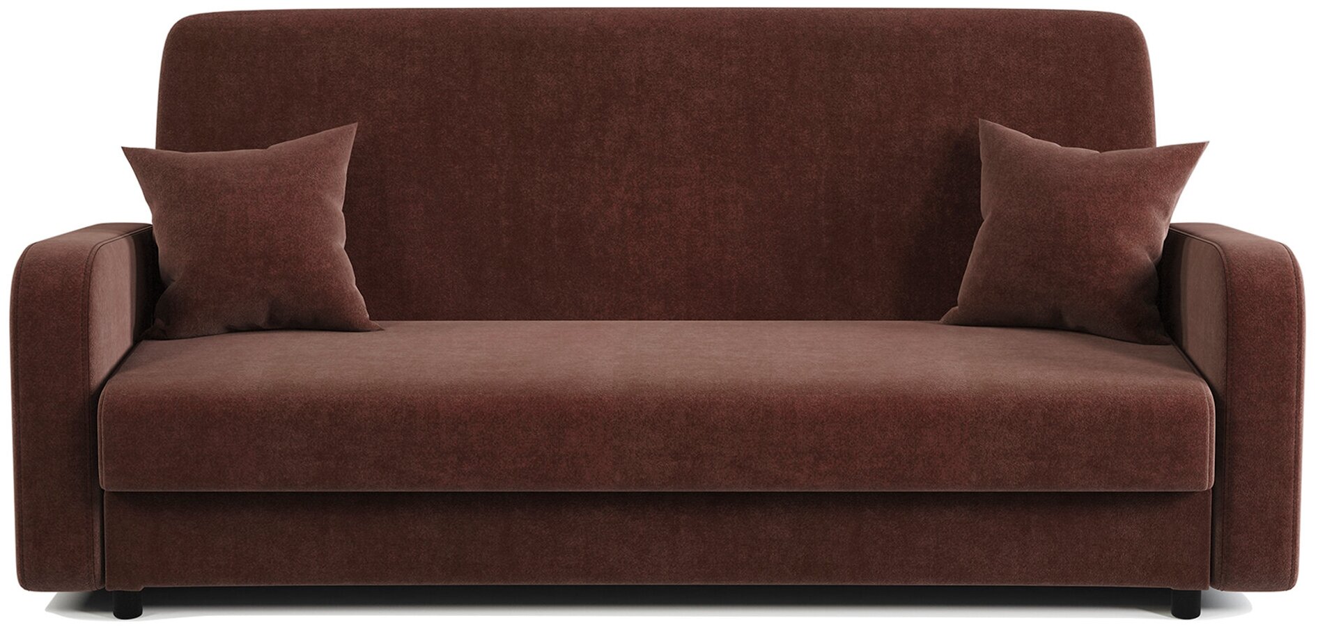 Диван-кровать книжка Мелодия 140 велюр Дрим шоколад