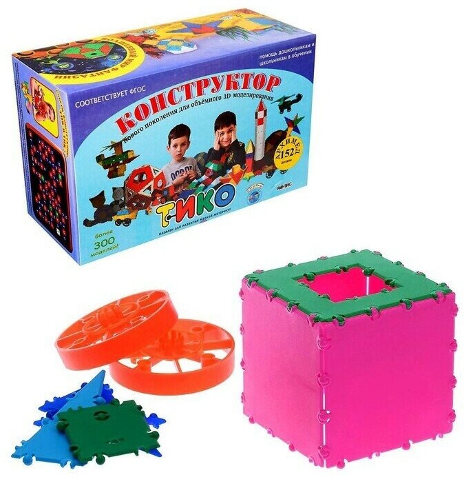 Конструктор тико "Архимед", 152 детали, 6 колес 11-00001292