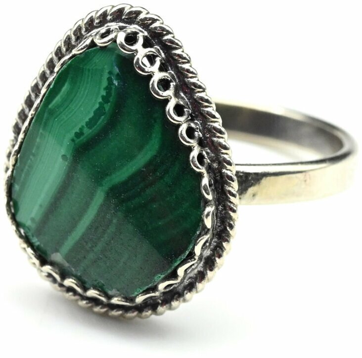 Кольцо, малахит