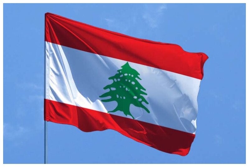 Флаг Ливана 90х135 см