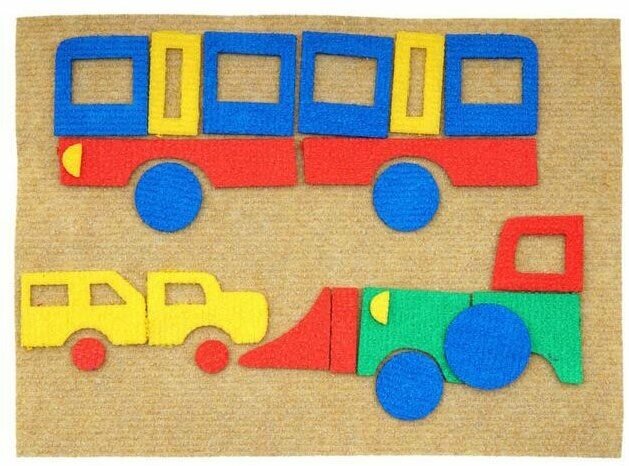 Lip-Lip Веселые липучки Ковролиновый конструктор Транспорт конструктор с игровым полем LIP1093 с 2 л