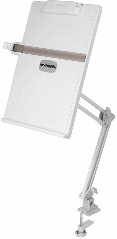 Держатель бумаг BRAUBERG, на струбцине, 510195, 510195