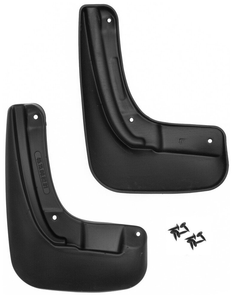 Брызговики задние подходят для SKODA Rapid, 2012-2020, 2020 - , VOLKSWAGEN Polo 2020 - Лифтбек 2 шт.(standard) / Шкода Рапид