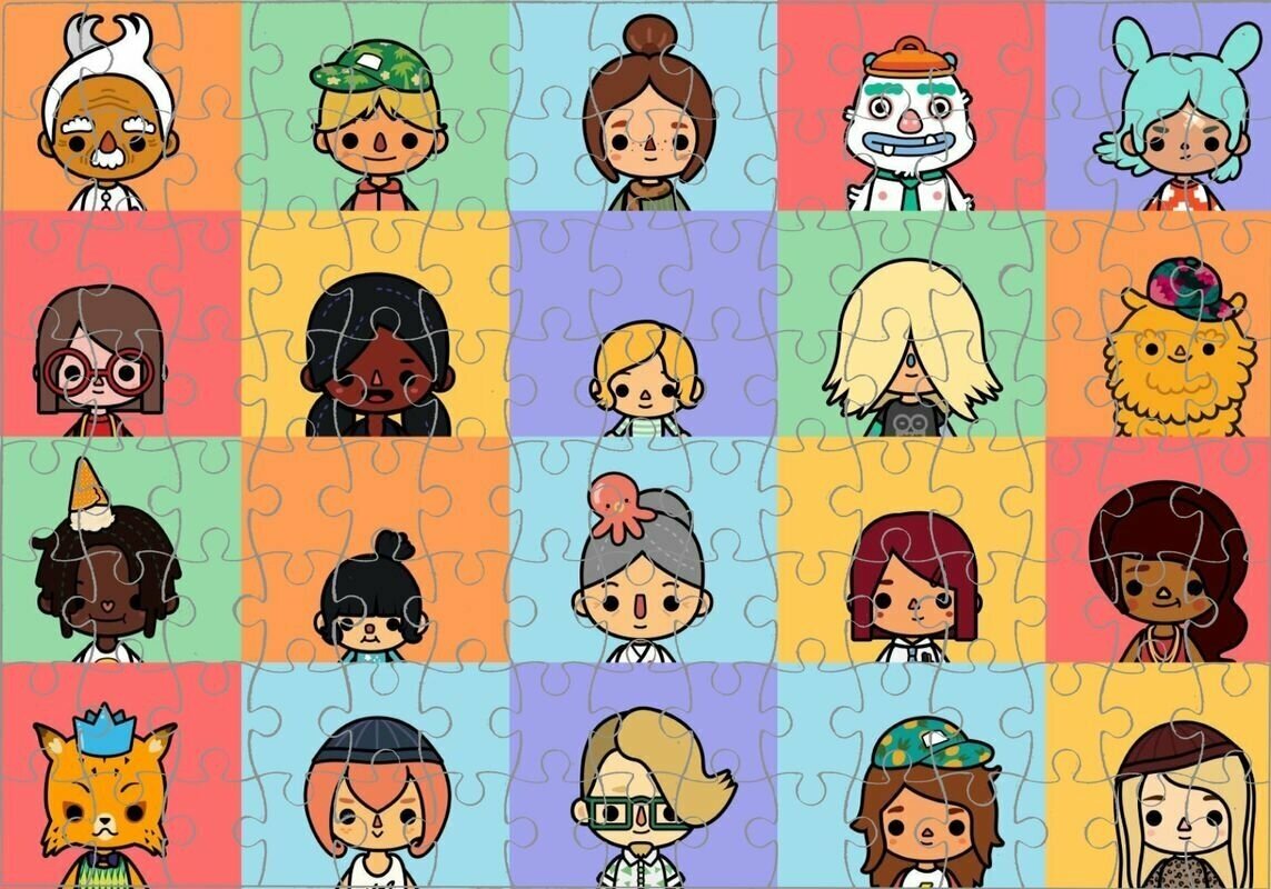 Пазл MIGOM взрослым принт А3 "Тока Бока, Toca Boca" - 0005