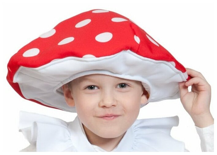 Шапочка Карнавалофф Гриб Мухомор, One Size (20-00748-One Size)