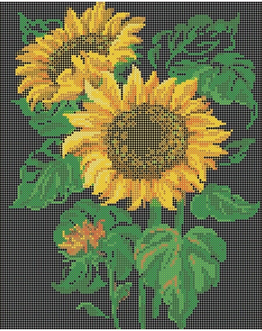 Вышивка бисером наборы картина Подсолнухи