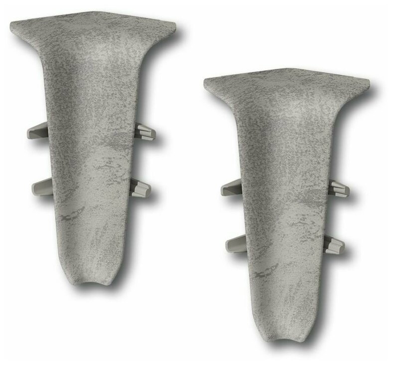 Угол внутренний для плинтуса DECONIKA 55мм - 547 Лофт светло-серый, 2шт