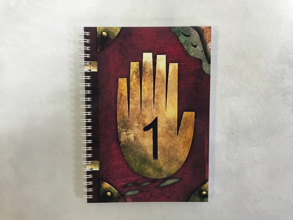 Дневник №1 на пружине с картинками