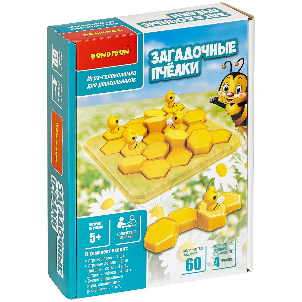 Логическая игра Bondibon "загадочные пчёлки", арт. XS977-30.