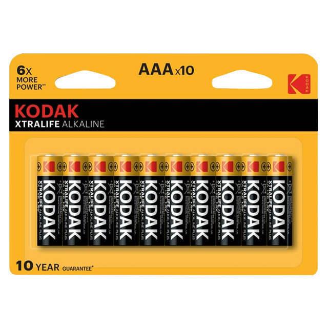KODAK LR03 AAA батарейки блистер 10 шт для пультов часов и гаджетов для бытовой техники