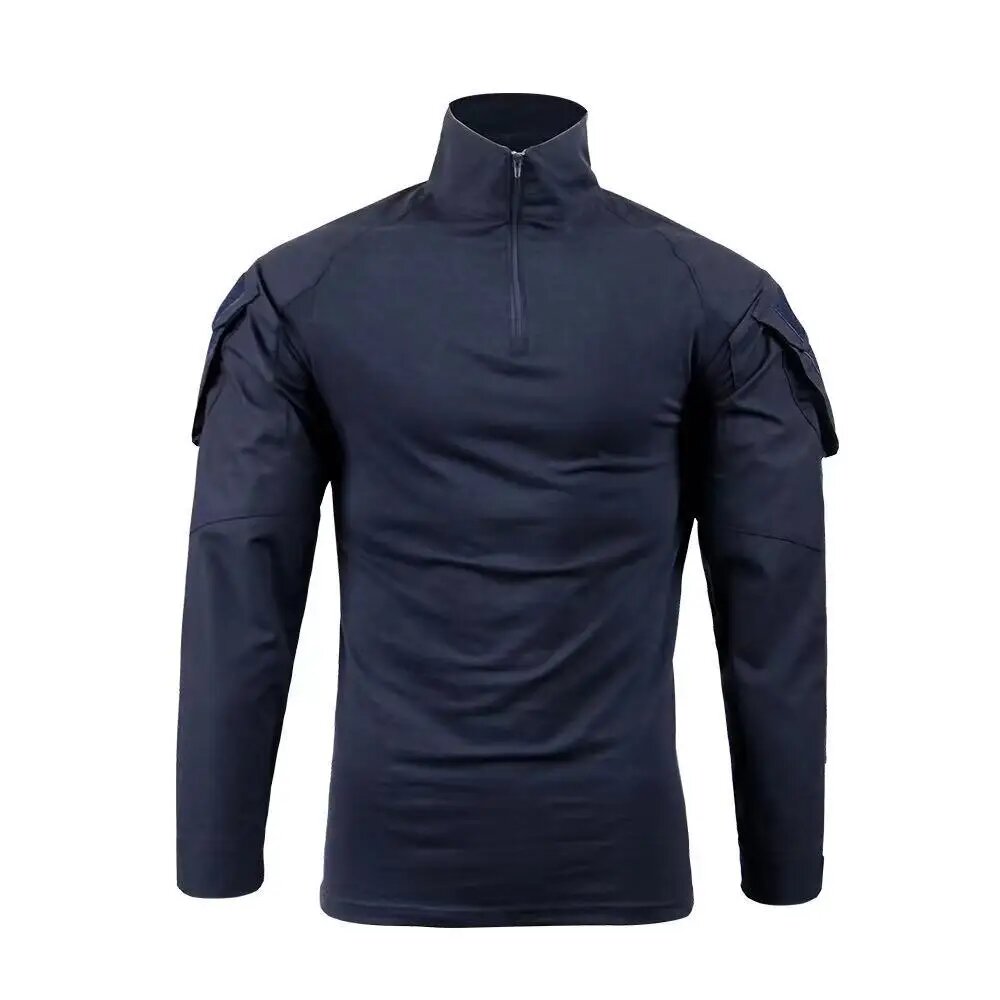 Тактическая рубашка мужская темно-синяя, XXL(80-90KG)