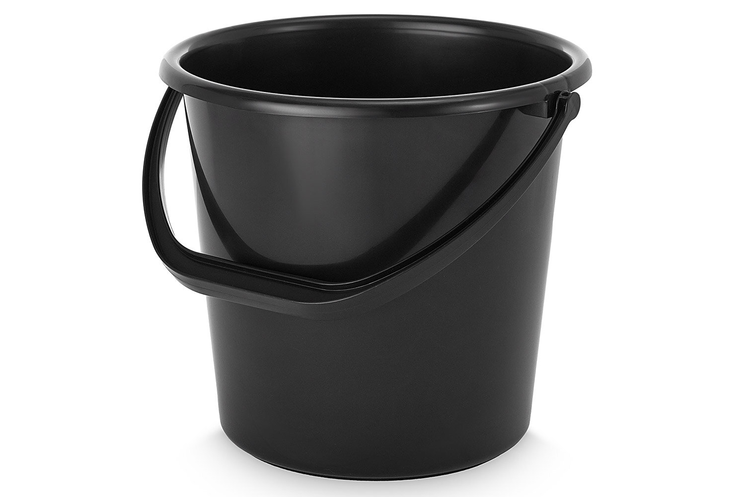 ИП ведро техническое 10 л черное с крышкой прочное пластиковое ведро для строительных дел