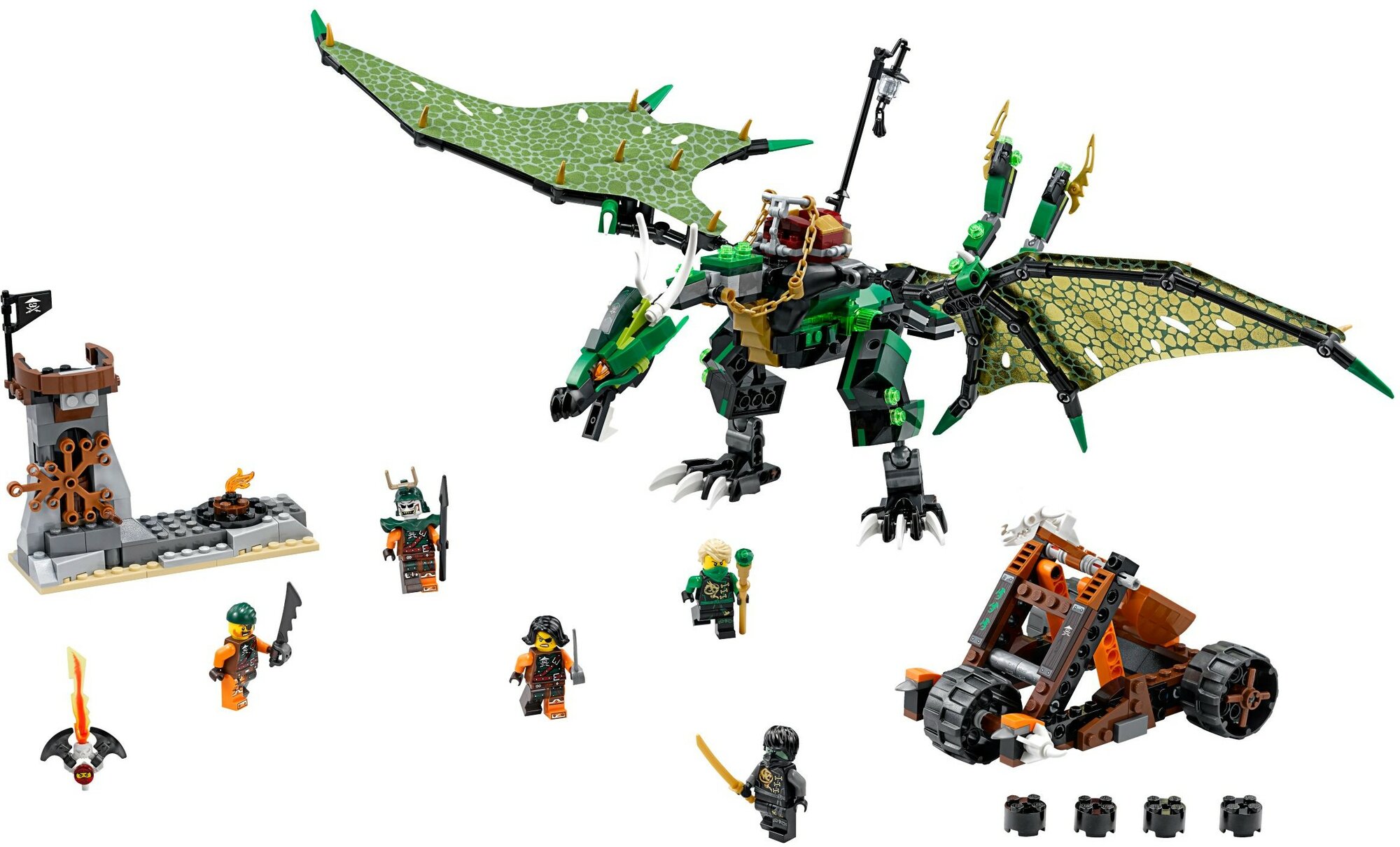 Конструктор LEGO Лего 70593 Зелёный дракон