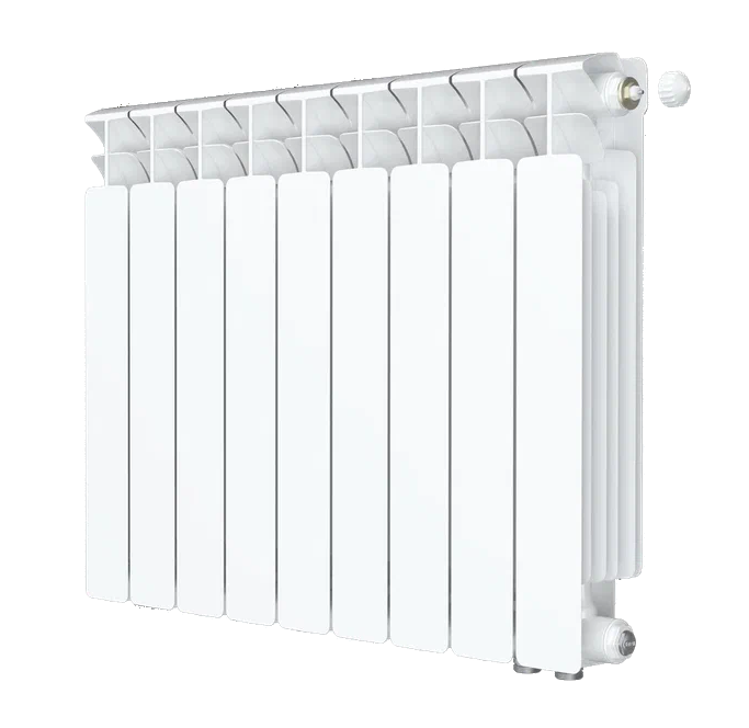 БиМеталлический радиатор Rifar Base Ventil 500 \ 9 секций \ с нижним правым подключением