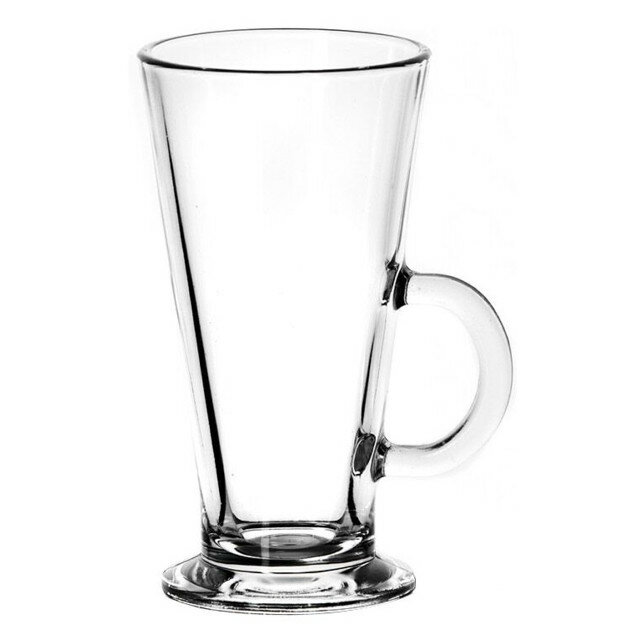 PASABAHCE Pub Latte кружка из стекла 260 мл для кофе и чая прозрачная посуда