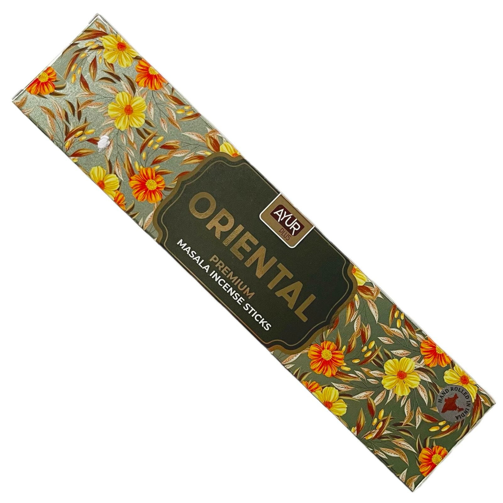 ORIENTAL Premium Masala Incense Sticks, Ayur Plus (восточный, ароматические масала палочки премиум-класса, Аюр Плюс), 18 г.