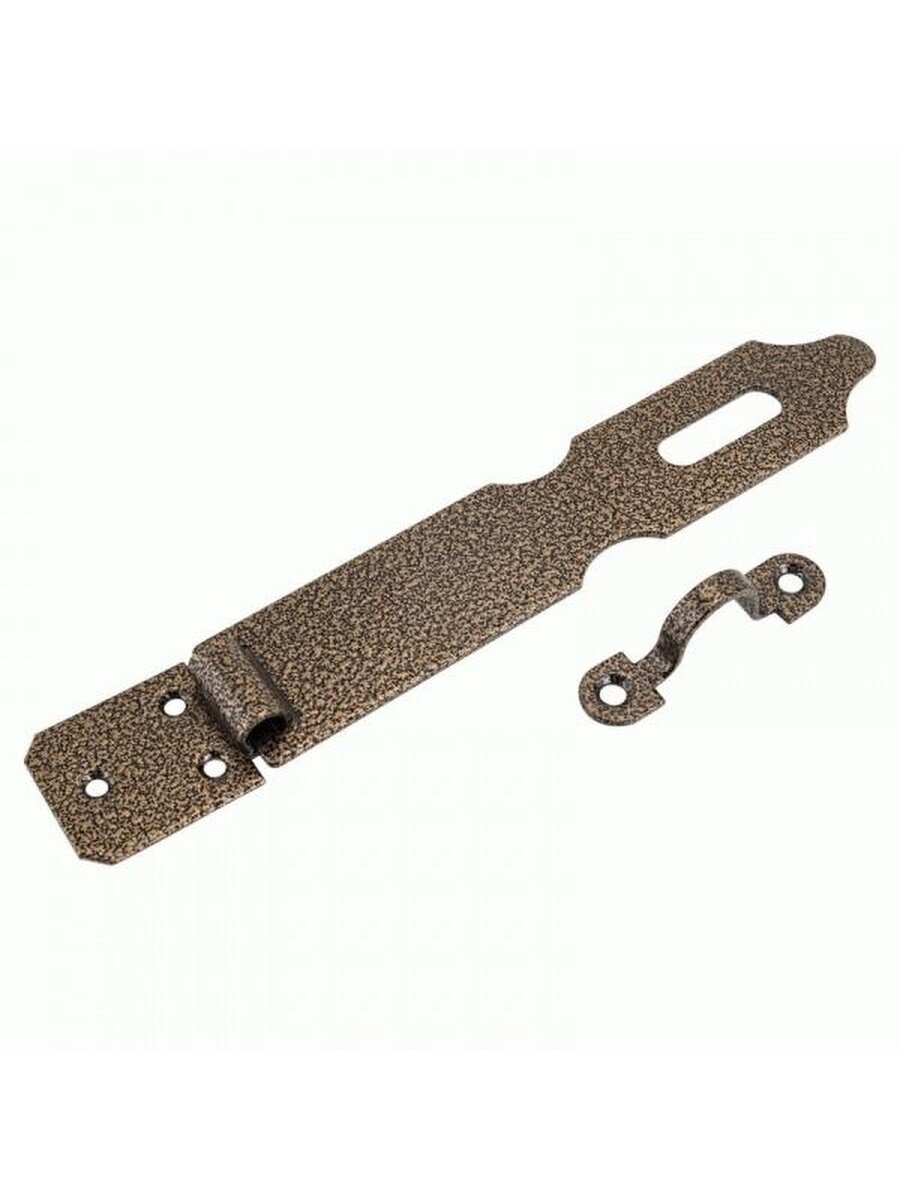 Накладка амбарная Кунгур L 180 мм, полимерное покрытие, бронза (27671)