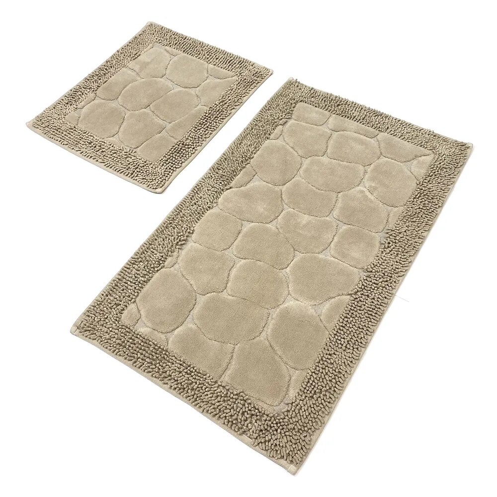 Набор ковриков для ванной Zerya коричневый