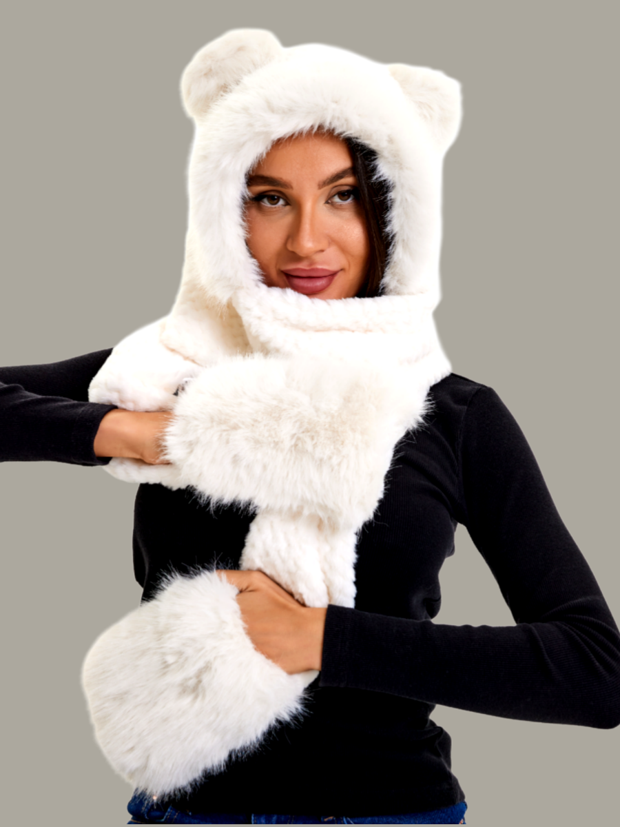 Шапка-ушанка для девочек и женщин