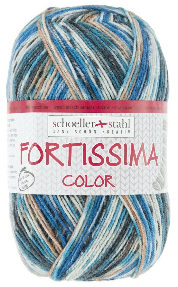 Пряжа Austermann 90028 Fortissima Socka 4-fach color 100 г 420 м #2490