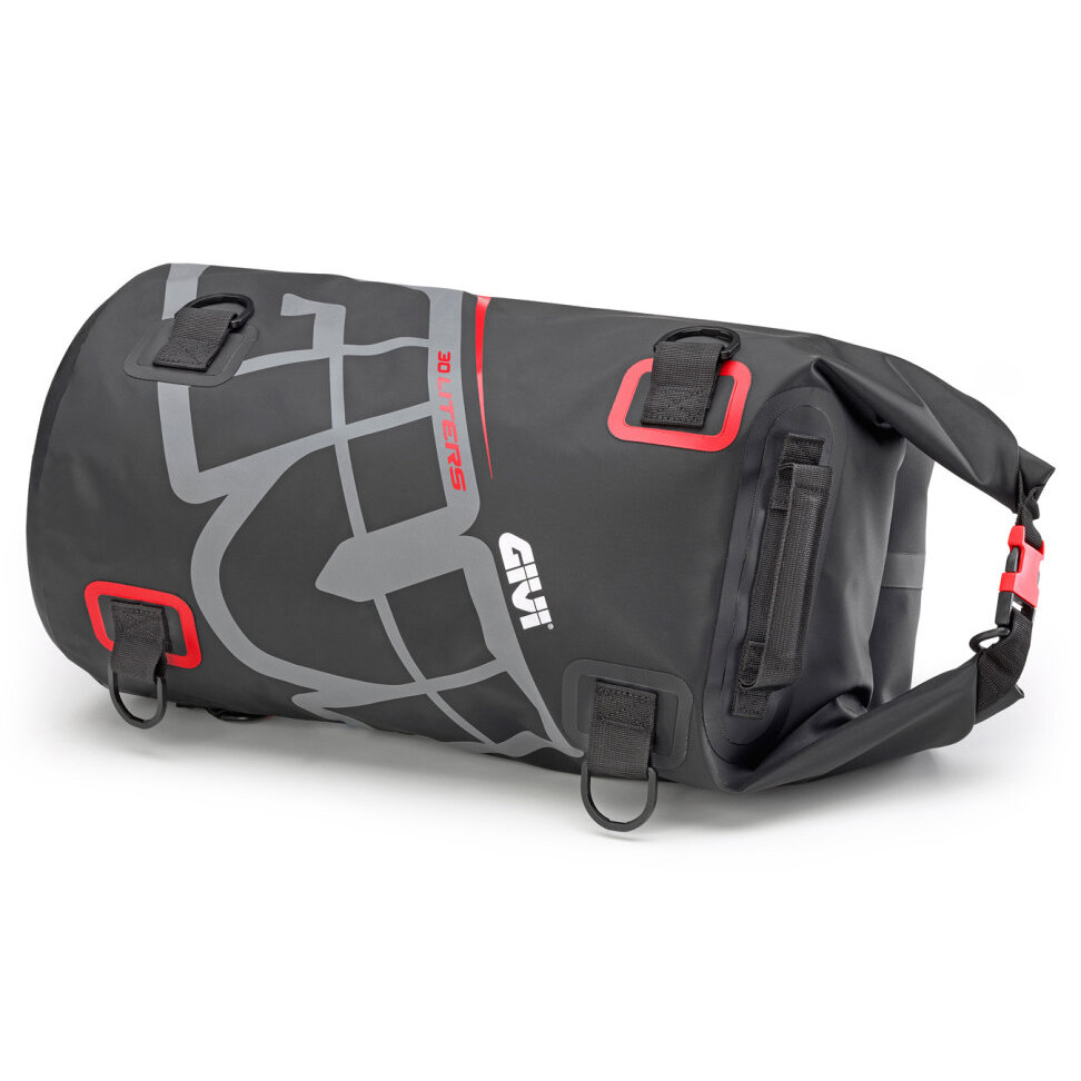 Сумка для мотоцикла TAIL PACK 30LT WATERPROOF Givi GREY RED (EA114GR)