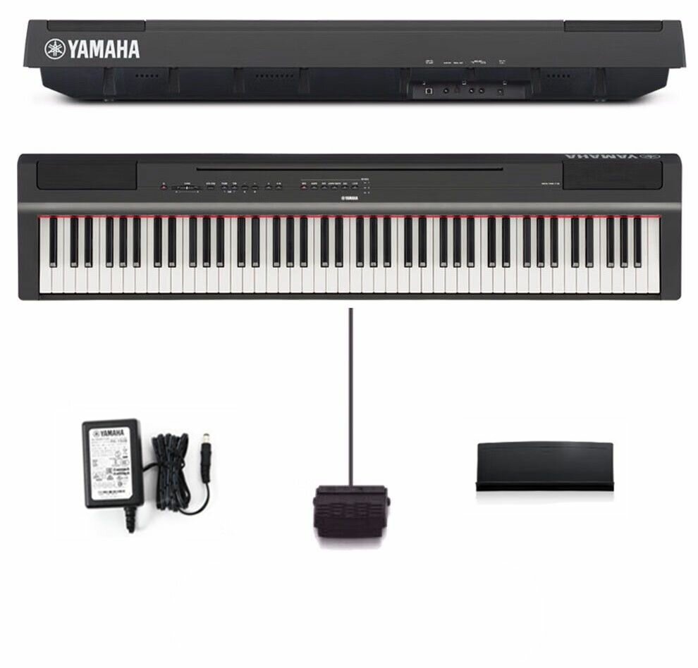 Цифровое пианино Yamaha P-125a, 88 клавиш, черное, официальное аутентичное