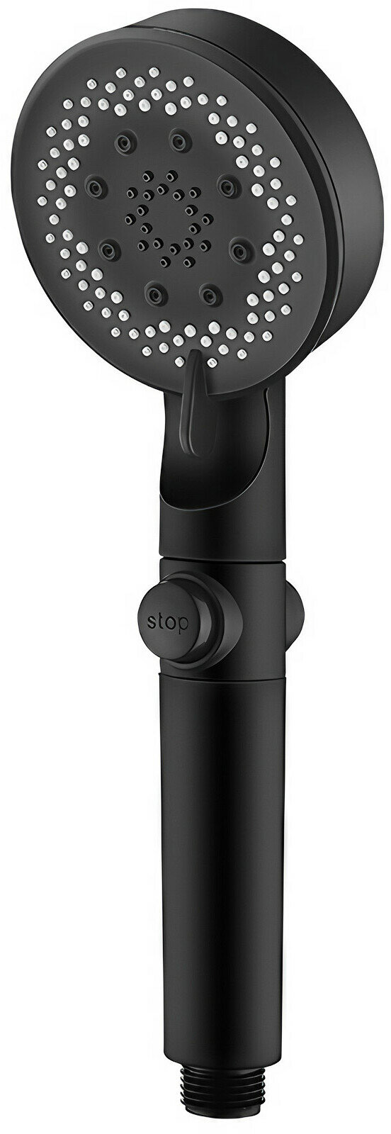 Душевая лейка с кнопкой подачи воды 5 режимов черная ECONOCE (EC0726)