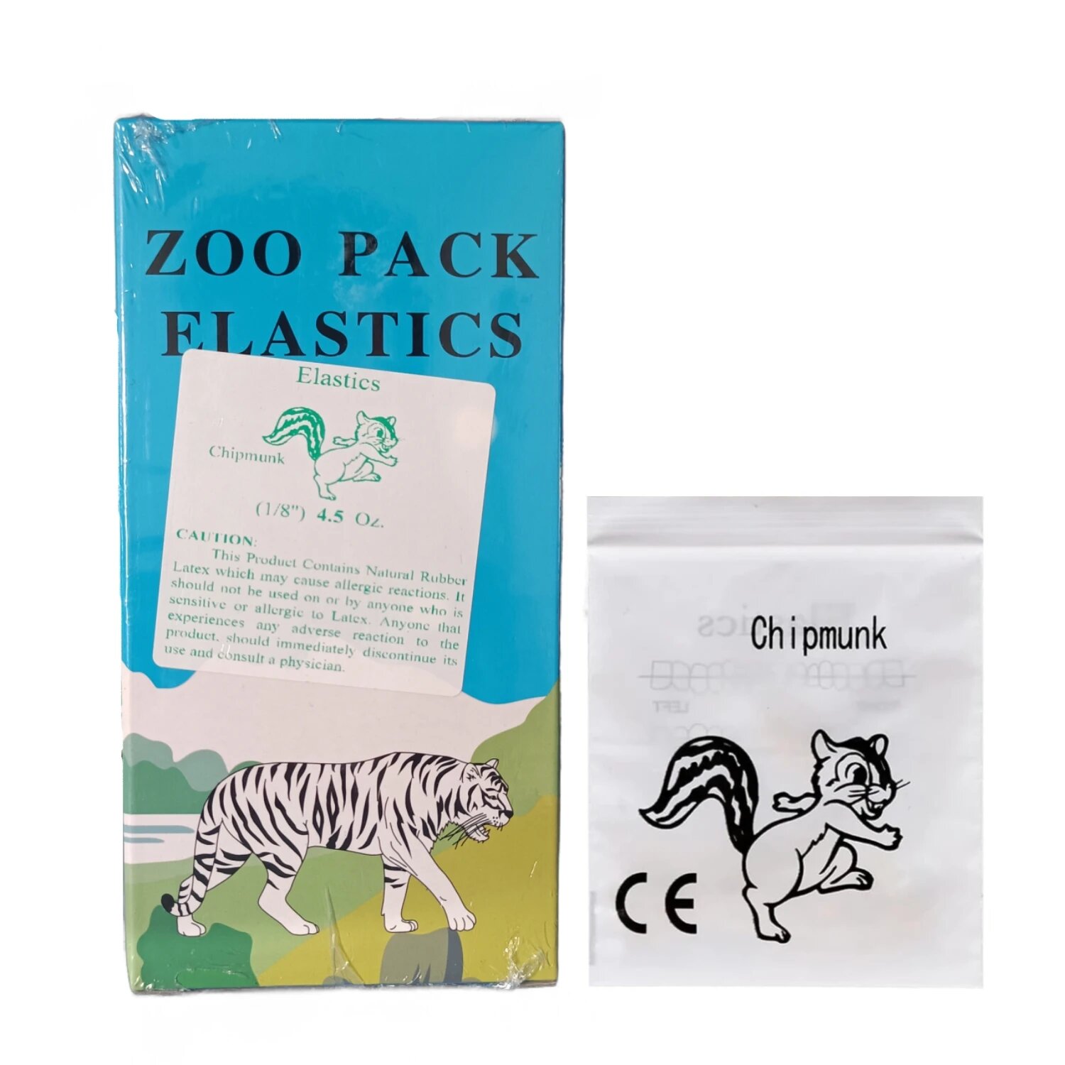 Olevo Ортодонтические эластичные резинки для брекетов 2,5/3,5/4,5/5,0/6,5 унции 4.5 OZ Chipmunk