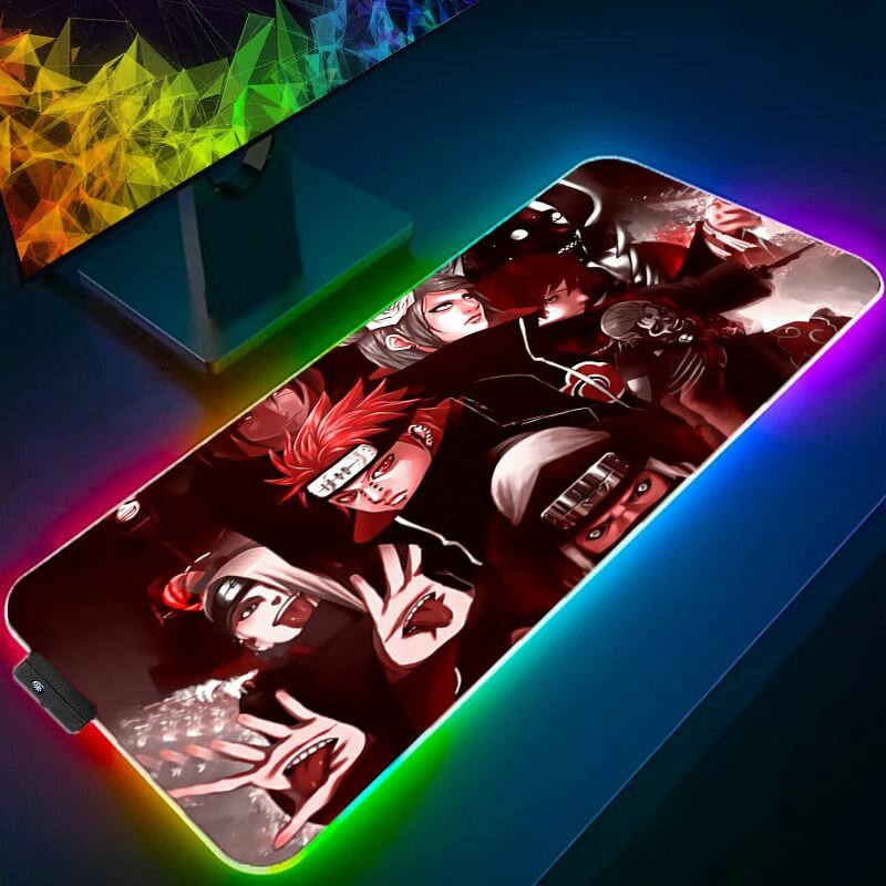 Игровой коврик "Naruto" NARUTO SHIPPUDEN, RGB, нескользящий, 40x90 см