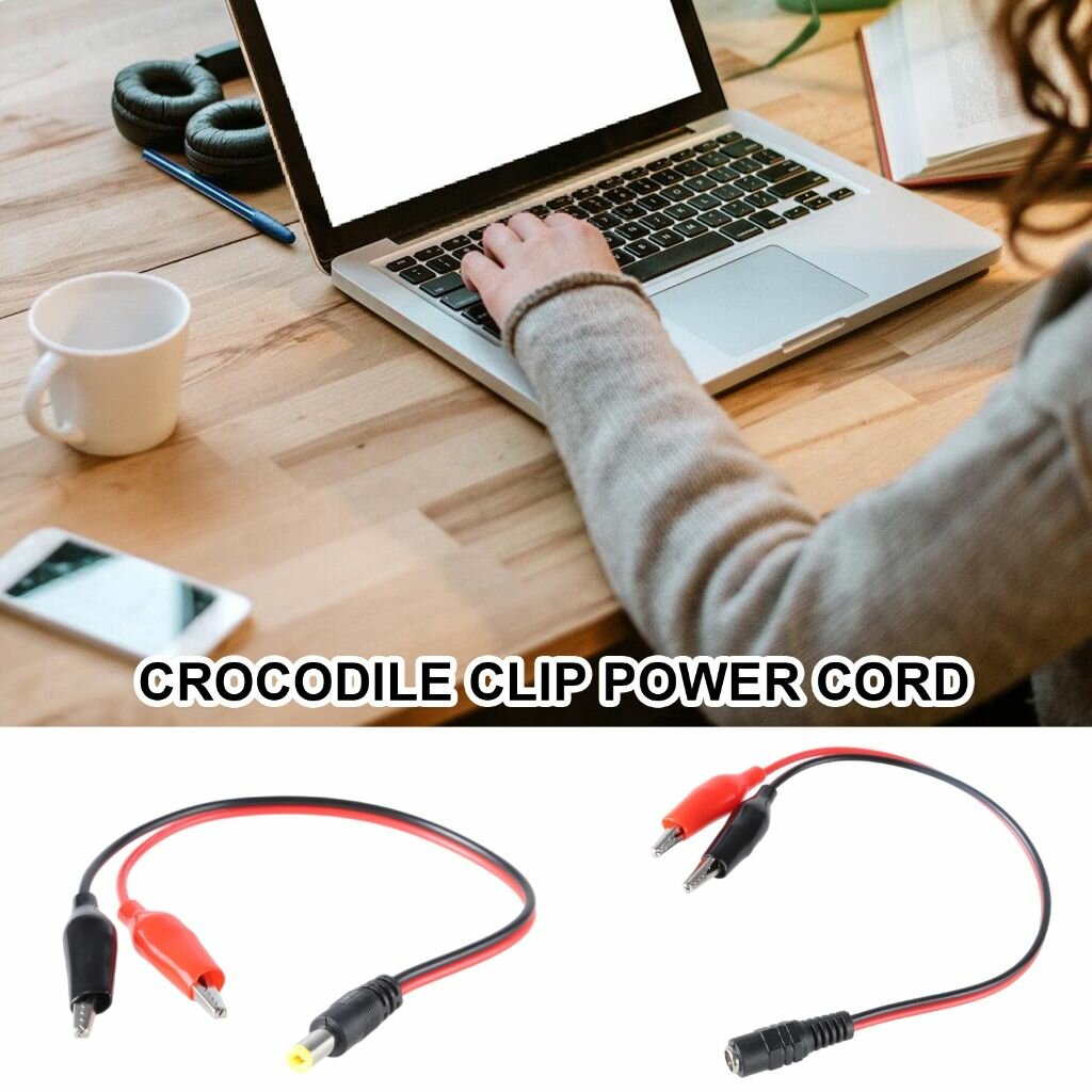 USB-концентратор,10. Кабель питания с крокодилами DC5.5x2.1mm - женский, 1 шт