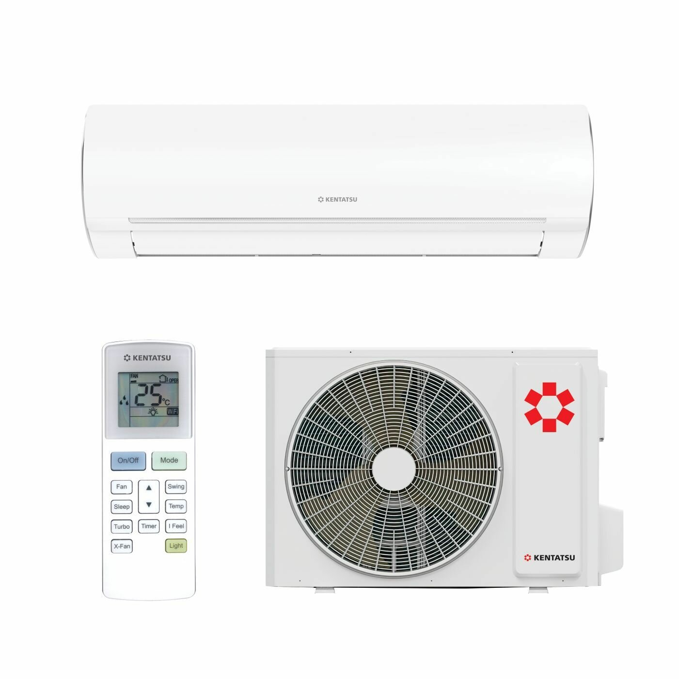 Сплит система Kentatsu KSGOT70HZRN1/KSROT70HZRN1 OTARI комплект, инвертор, тепловой насос, до 75 м