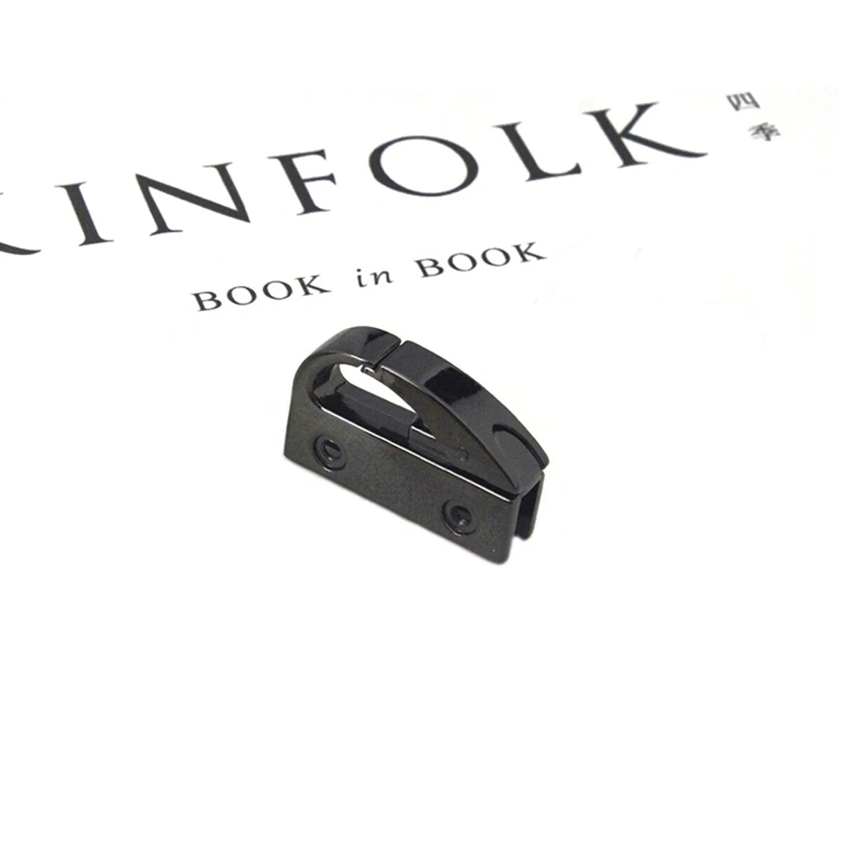 Металлические боковые якоря для сумки CLOXY, Gun Black, 2 шт.