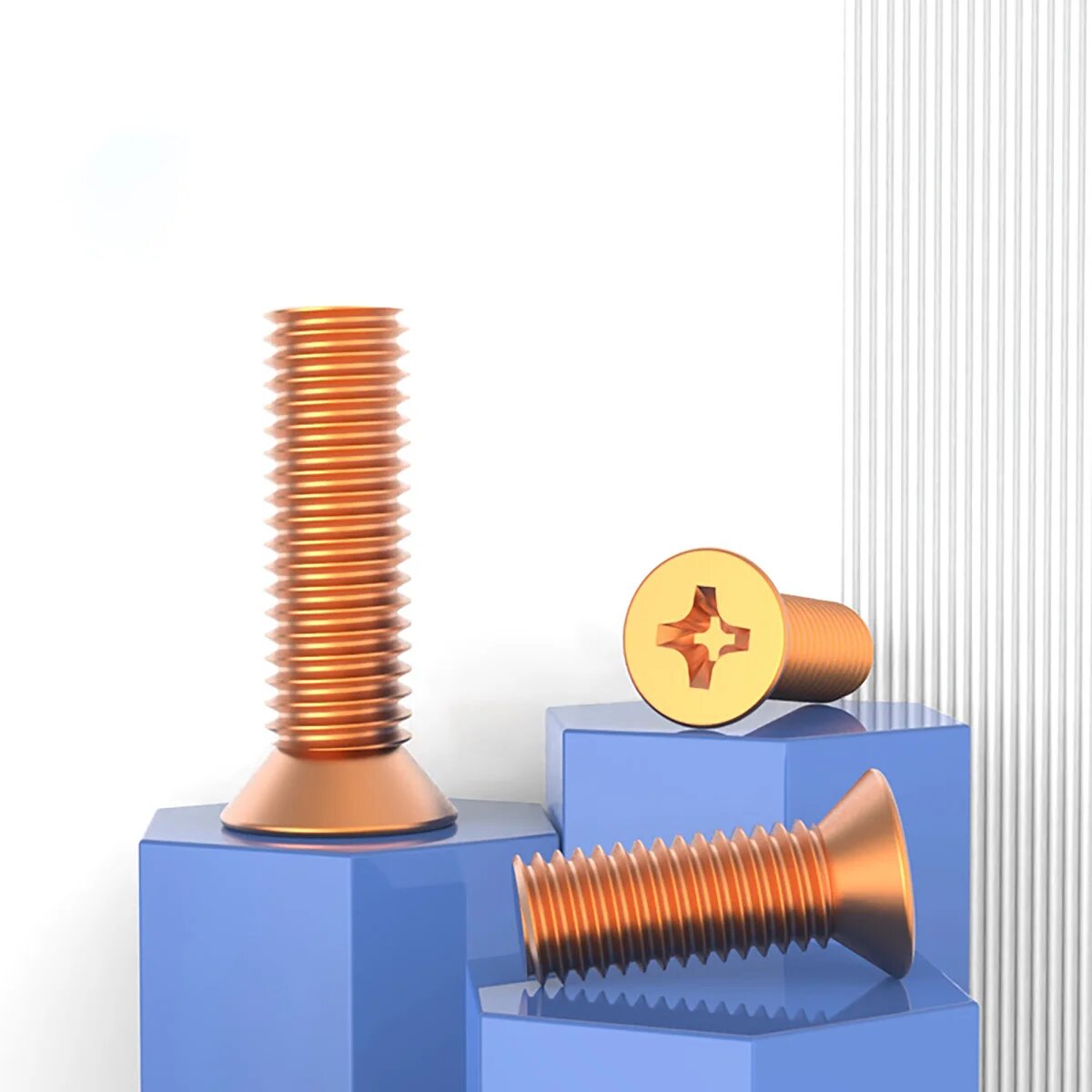 Медные винты с потайной головкой M3-M6 10pcs M3x8