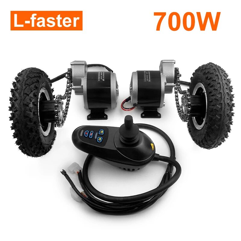 Двигатель для тележки L-faster 700 Вт 24В Max speed 9kph, Joystick Controller