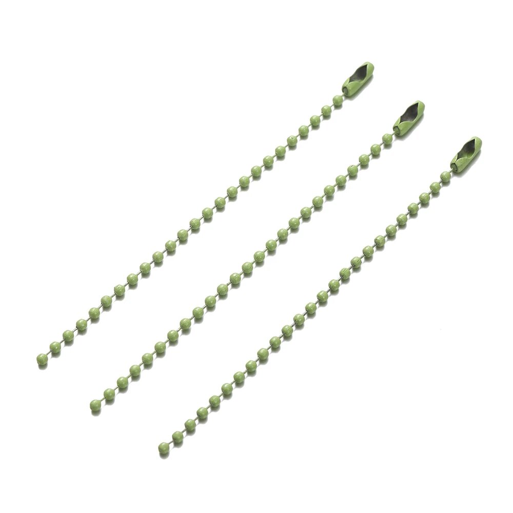 Металлические шариковые цепочки St.kunkka 10/20 шт, 10 см 10pcs, apple green
