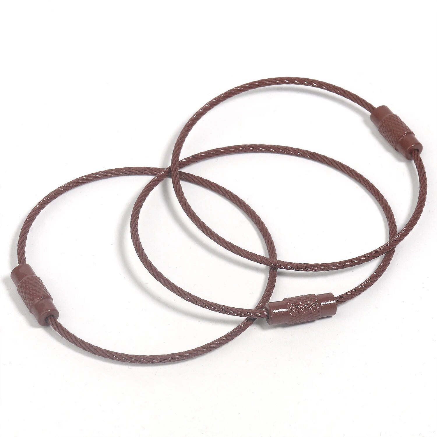 Брелоки AOHAYOOMQ из нержавеющей стали Коричневый, Brown