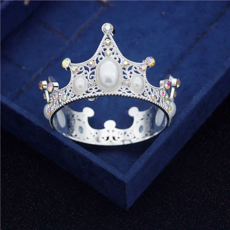 Маленькая корона Cenmon из металла с жемчугом