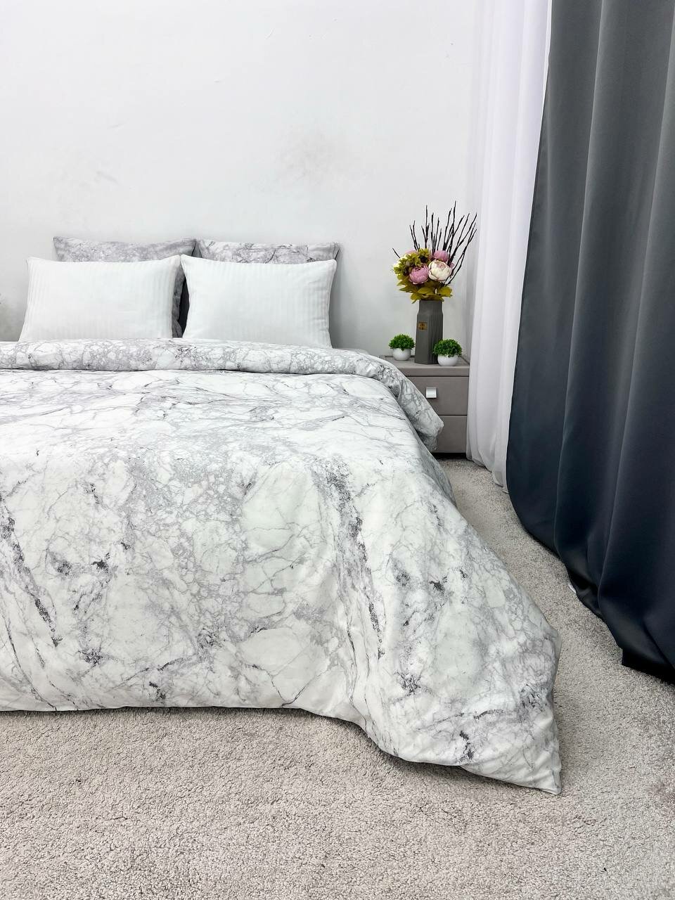 Пододеяльник Enamorado, 200х220 см, хлопок, бязь, на молнии, гипоаллергенный