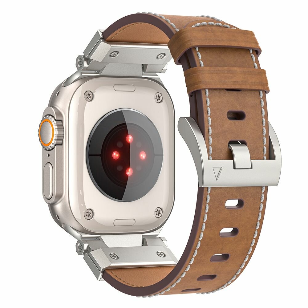 Кожаный ремешок, подходит для Apple Watch1-7, SE и Ultra, размер циферблата: 42 мм, 44 мм, 45 мм, 49 мм