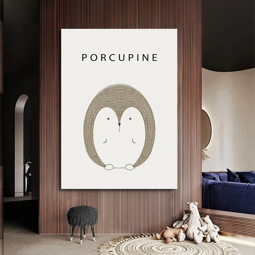 Звери / Картина в детскую комнату, картина на холсте / на стену, 40х60 см.