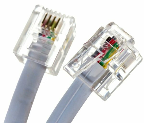 Телефонный шнур-удлинитель RJ-11(6P-4C), 20 метров, белый REXANT