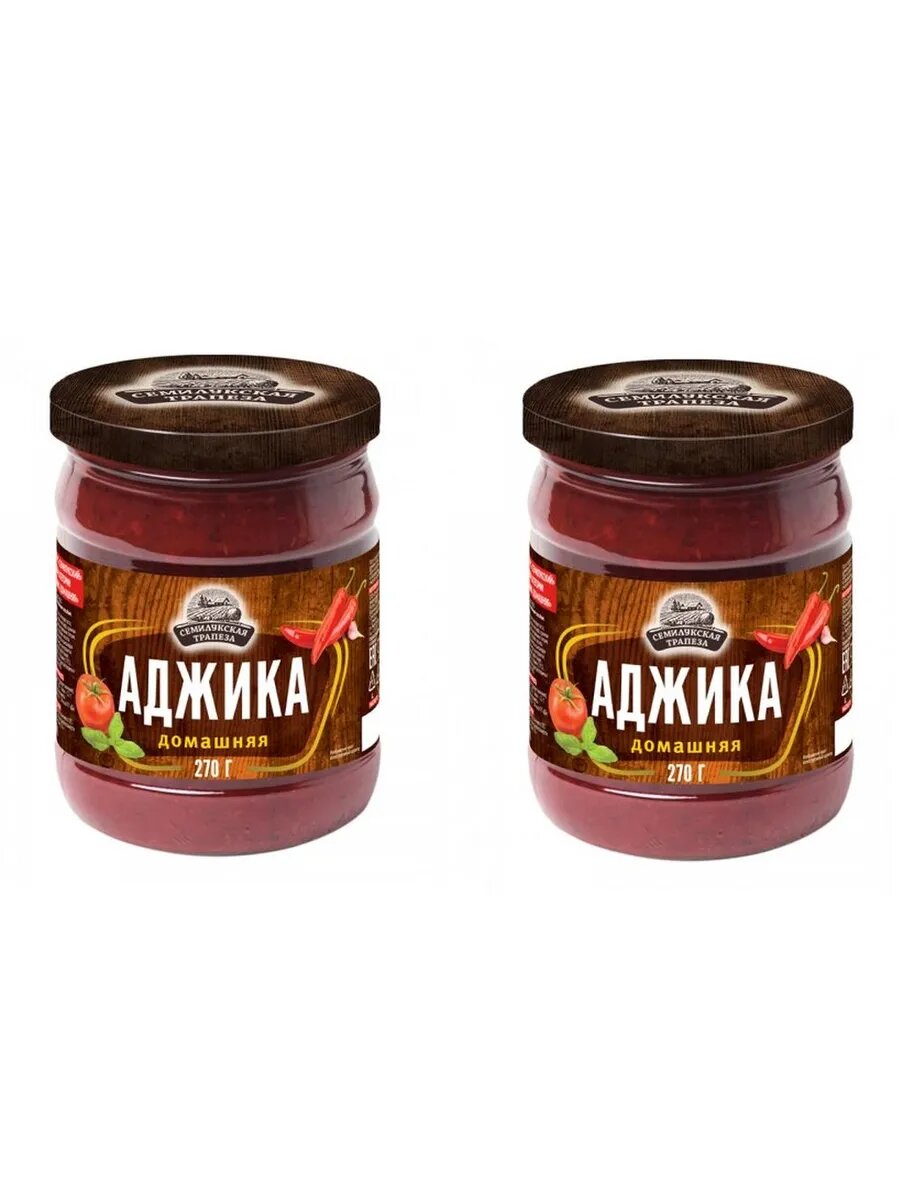 Аджика Семилукская Трапеза Домашняя, 270 г, 2 шт.