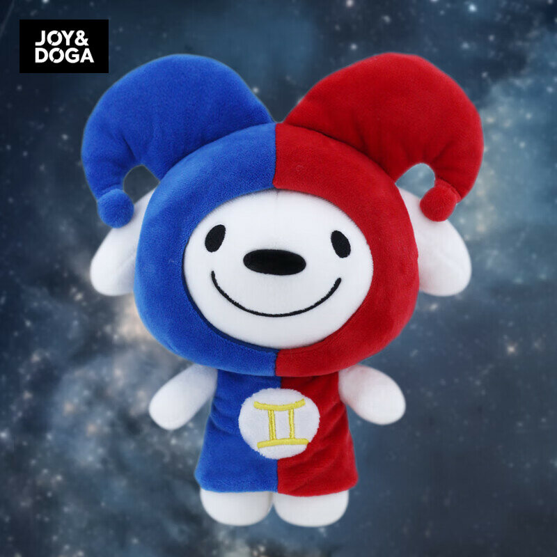 JOY&DOGA Plush Toy Joy Mascot Dog Doll Zodiac Series - Gemini