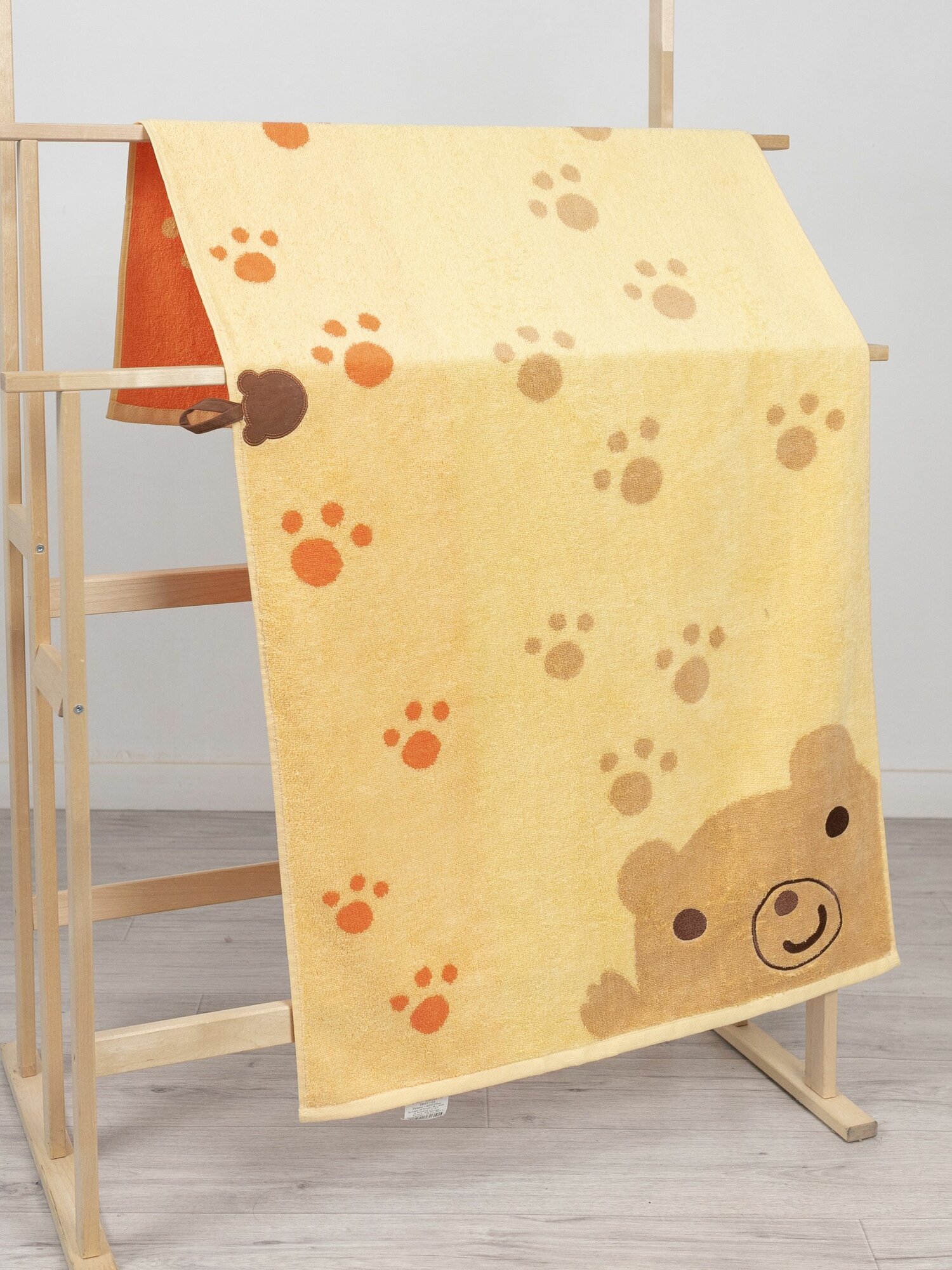 Полотенце махровое 60x120 см детское Wellness