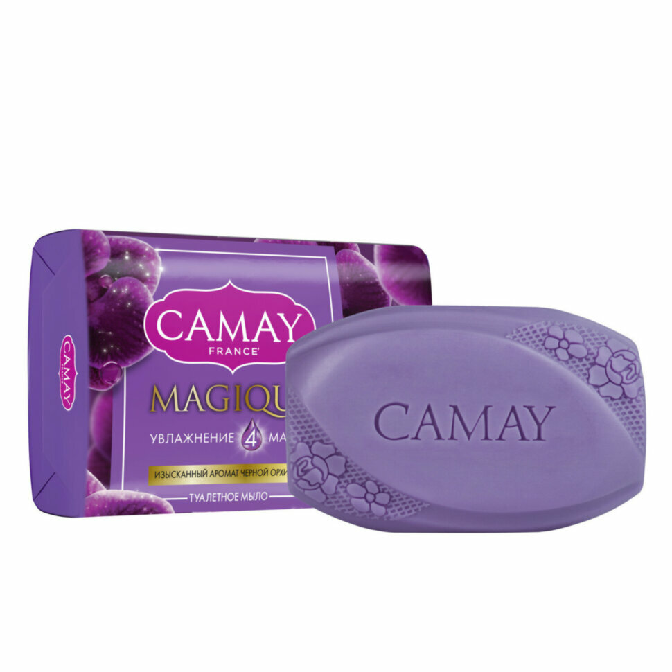 Мыло туалетное 85 г, CAMAY "Черная орхидея", 609830