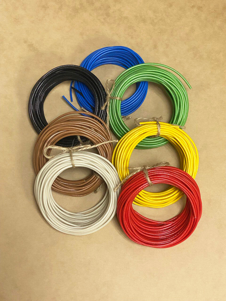 Набор проводов монтажных мгшв, медь луженая, 1.0 мм2 7 цветов /70 метров