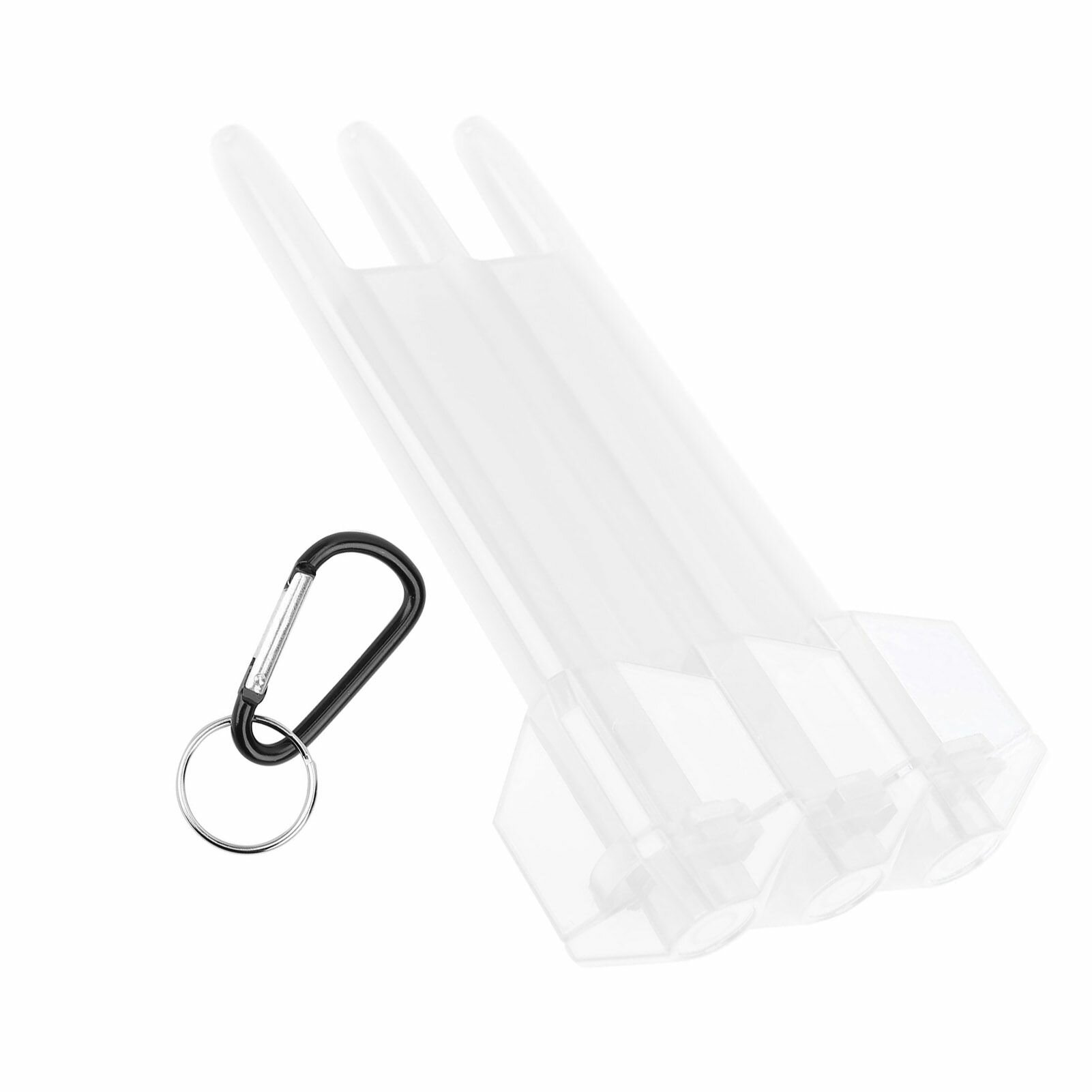 Универсальная портативная коробка для дротиков, чехол из АБС-пластика, 3 рукава для хранения, пряжка из алюминиевого сплава, прозрачная