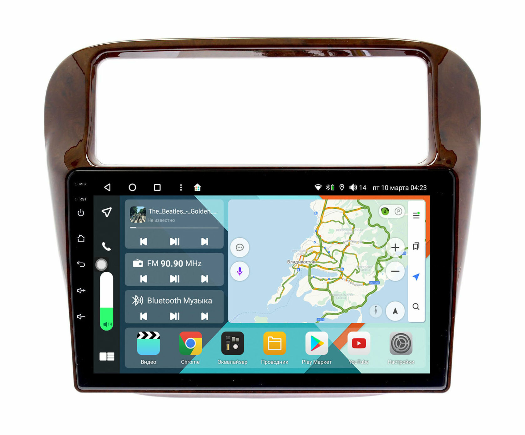 Магнитола Honda Odyssey 1994 - 1999 9 дюймов, 4/64GB, 8 ядер, DSP, 4G, Android 10 / Wide Media