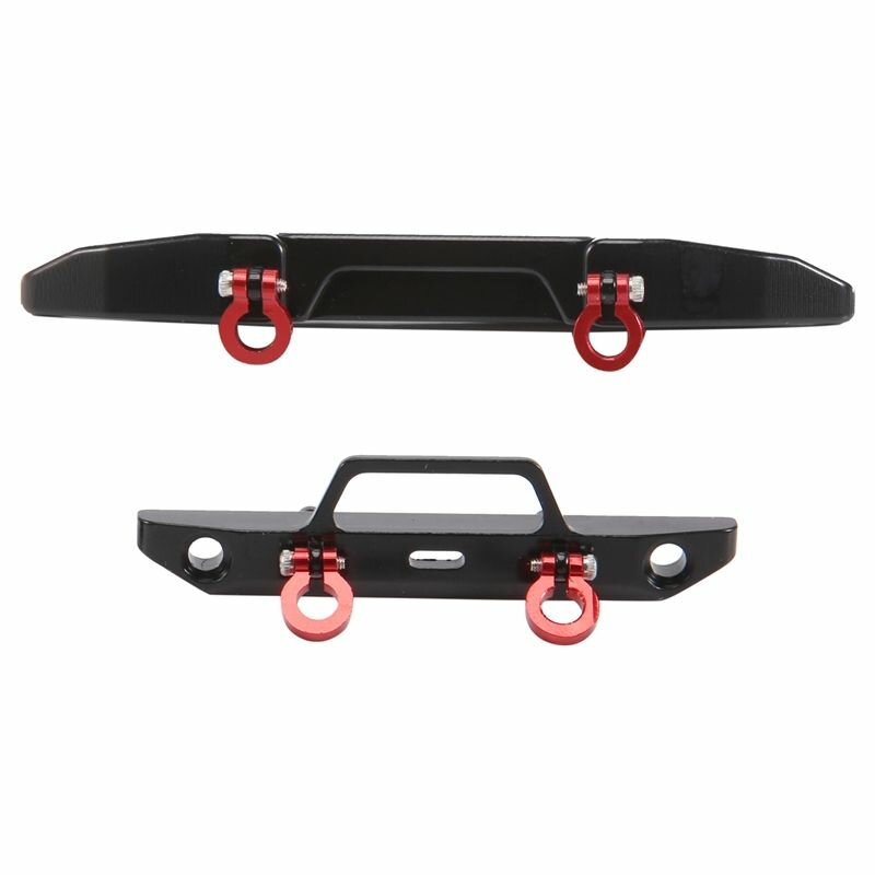 Металлический передний и задний бампер буксирным крюком совместим с осевого SCX24 AXI00005 1/24 RC Crawler Car Upgrades Parts, 3