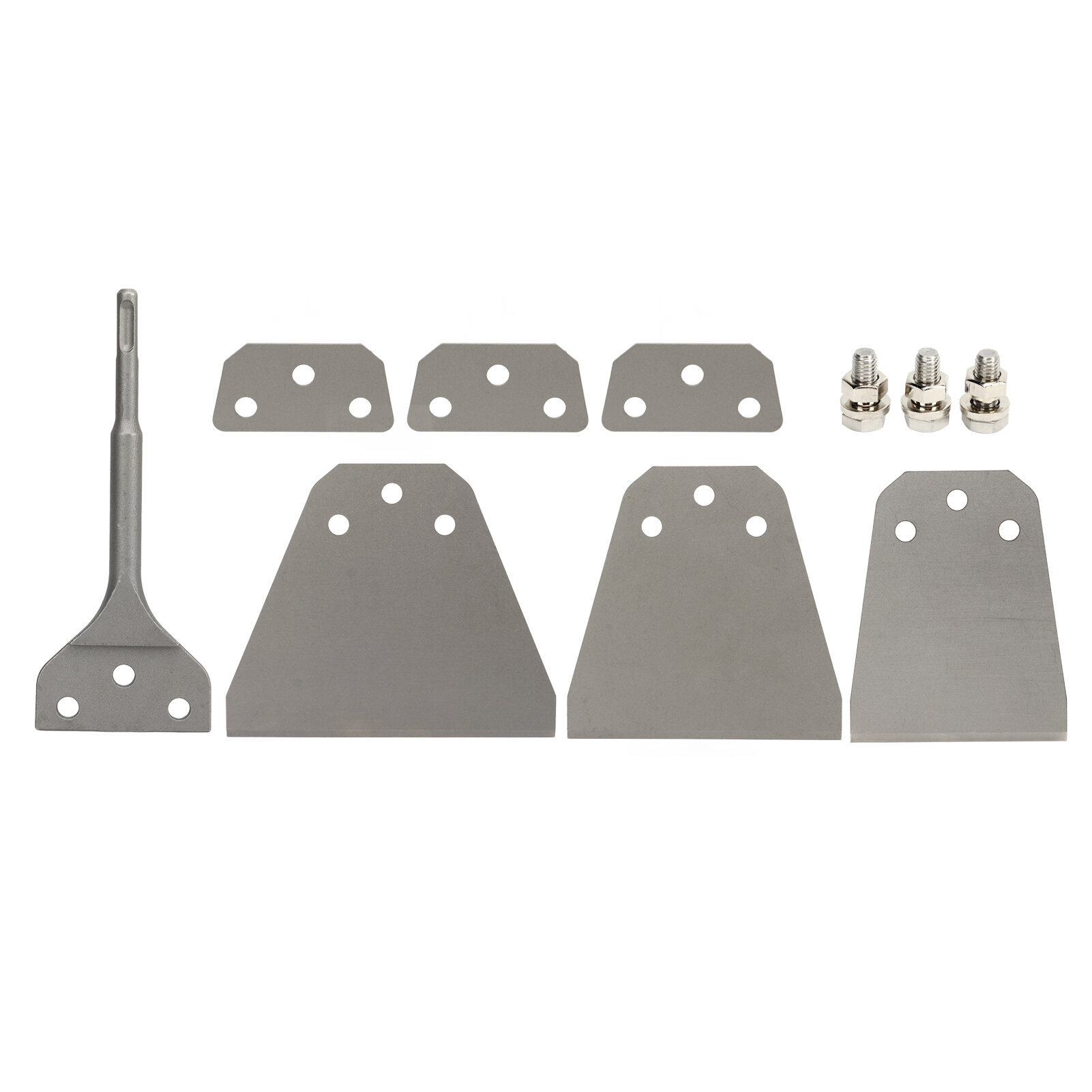 Набор для удаления плитки: зубило, ультратонкий круглый скребок для пола и стен, для использования с электромолотком.